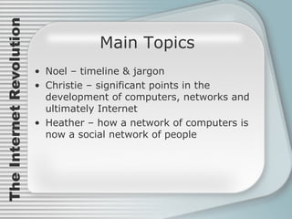 The Internet Revolution | PPT
