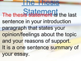 The introduction-paragraph | PPT