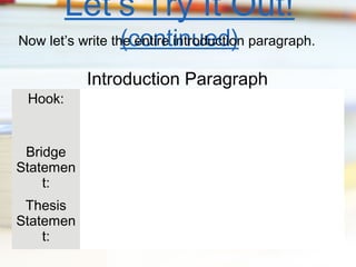 The introduction-paragraph | PPT