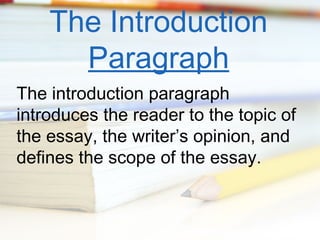 The introduction-paragraph | PPT