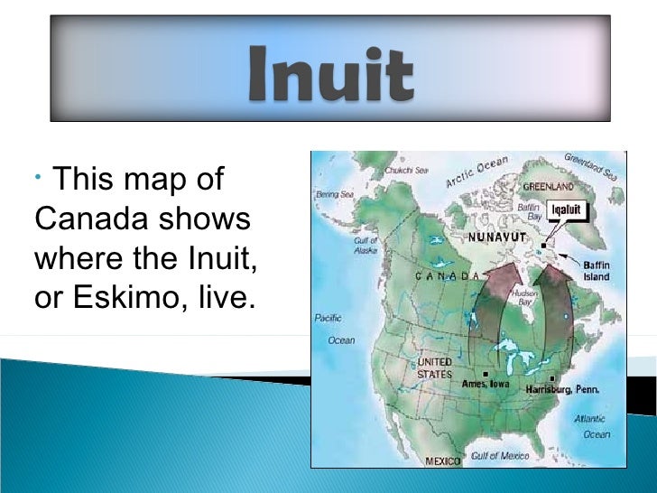 Inuit Tribe Map