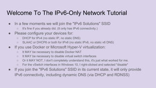 The IPv6-Only Network | PPT
