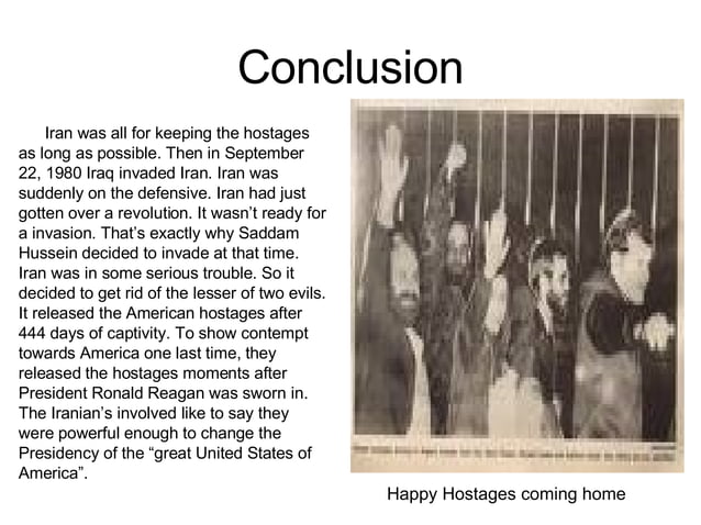 The Iranian Hostage Crisis | PPT | Political Issues & policy | Politics