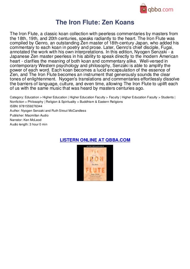 The iron-flute-zen-koans