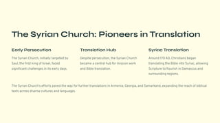 The Journey of Christian Bible Translations From Ancient Texts to ...