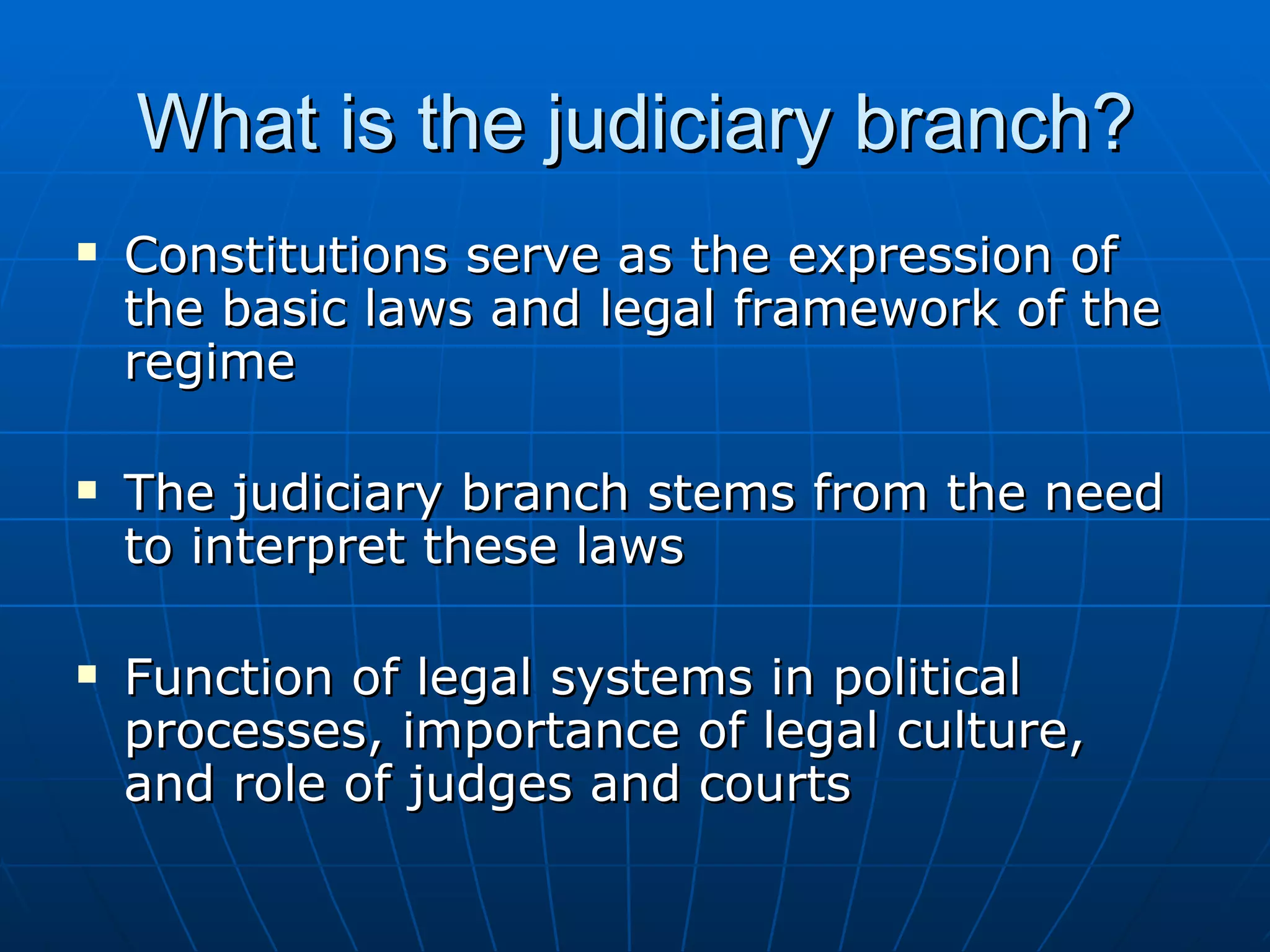 The judiciary branch | PPT