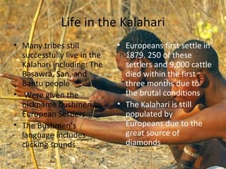 Kalahari | PPT