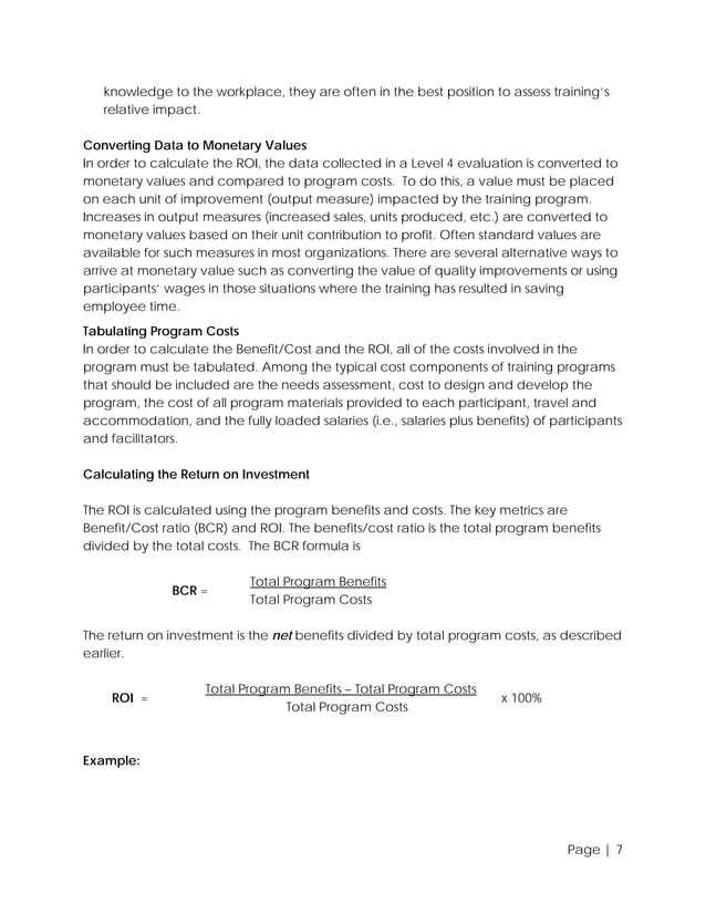 The Kirkpatrick-Phillips-Evaluation Model | PDF | Personal Investing ...