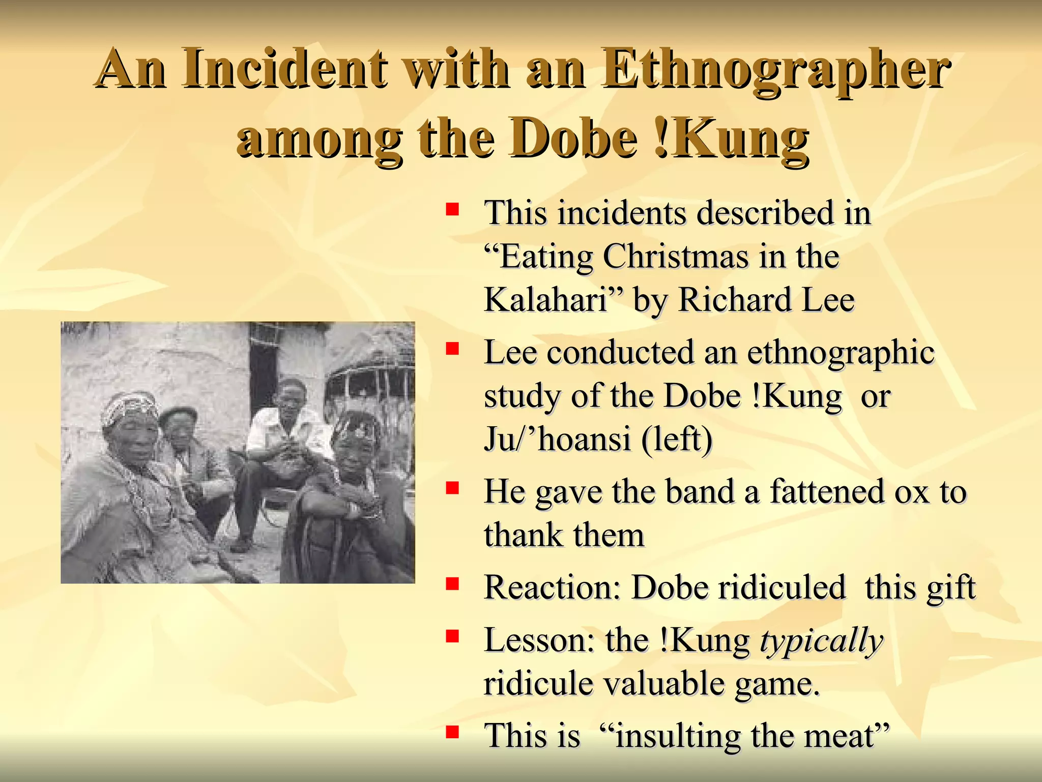 !Kung San of the Kalahari Desert | PPT