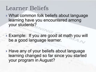 The language-learner | PPTX