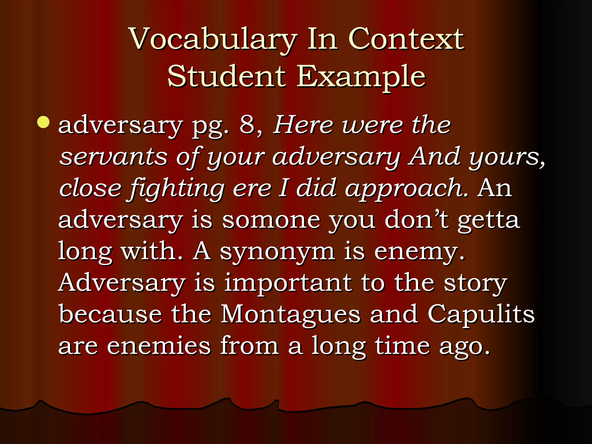 The Language Of Romeo And Juliet | PPT