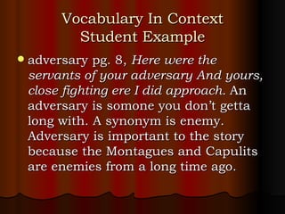 The Language Of Romeo And Juliet | PPT