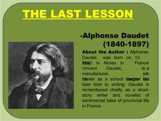 The-Last-Lesson.pptx class 12 NCERT lesson | PPTX