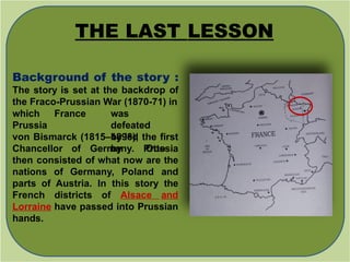 The-Last-Lesson.pptx class 12 NCERT lesson | PPTX