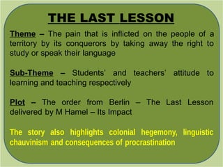 The-Last-Lesson.pptx class 12 NCERT lesson | PPTX