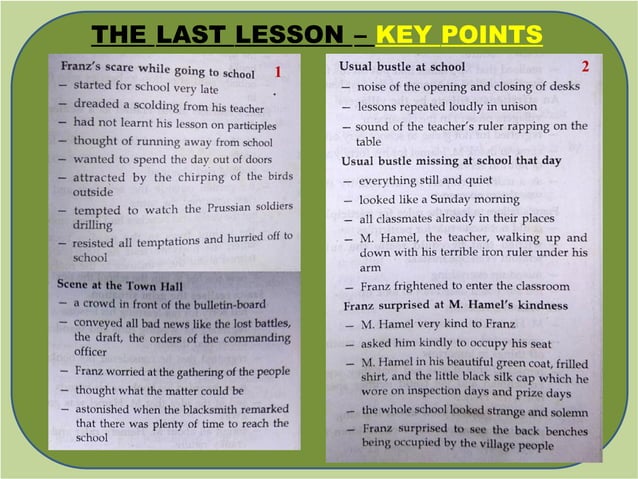The-Last-Lesson.pptx class 12 NCERT lesson | PPTX