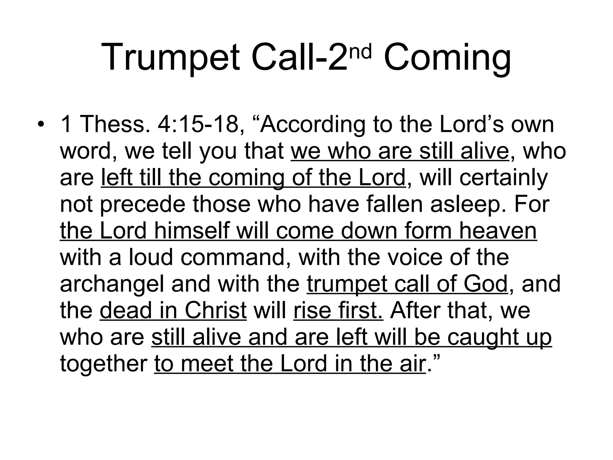 The Last Trumpet | PPT