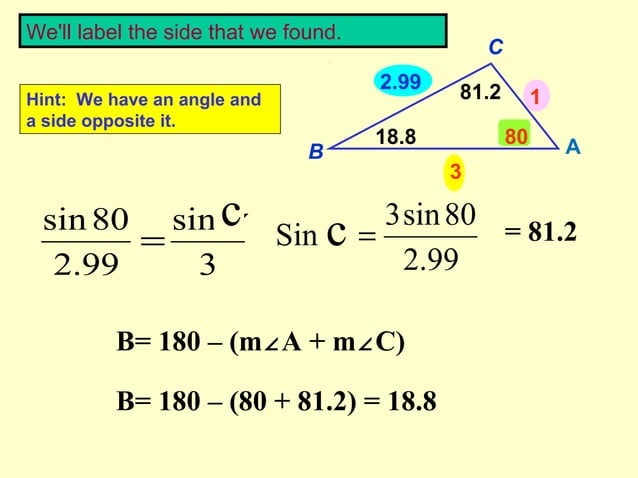 The Law of Cosines demo | PPT