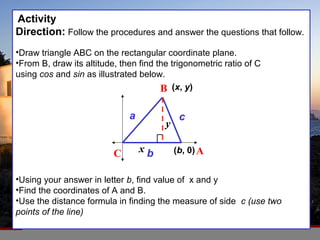 The Law of Cosines demo | PPT