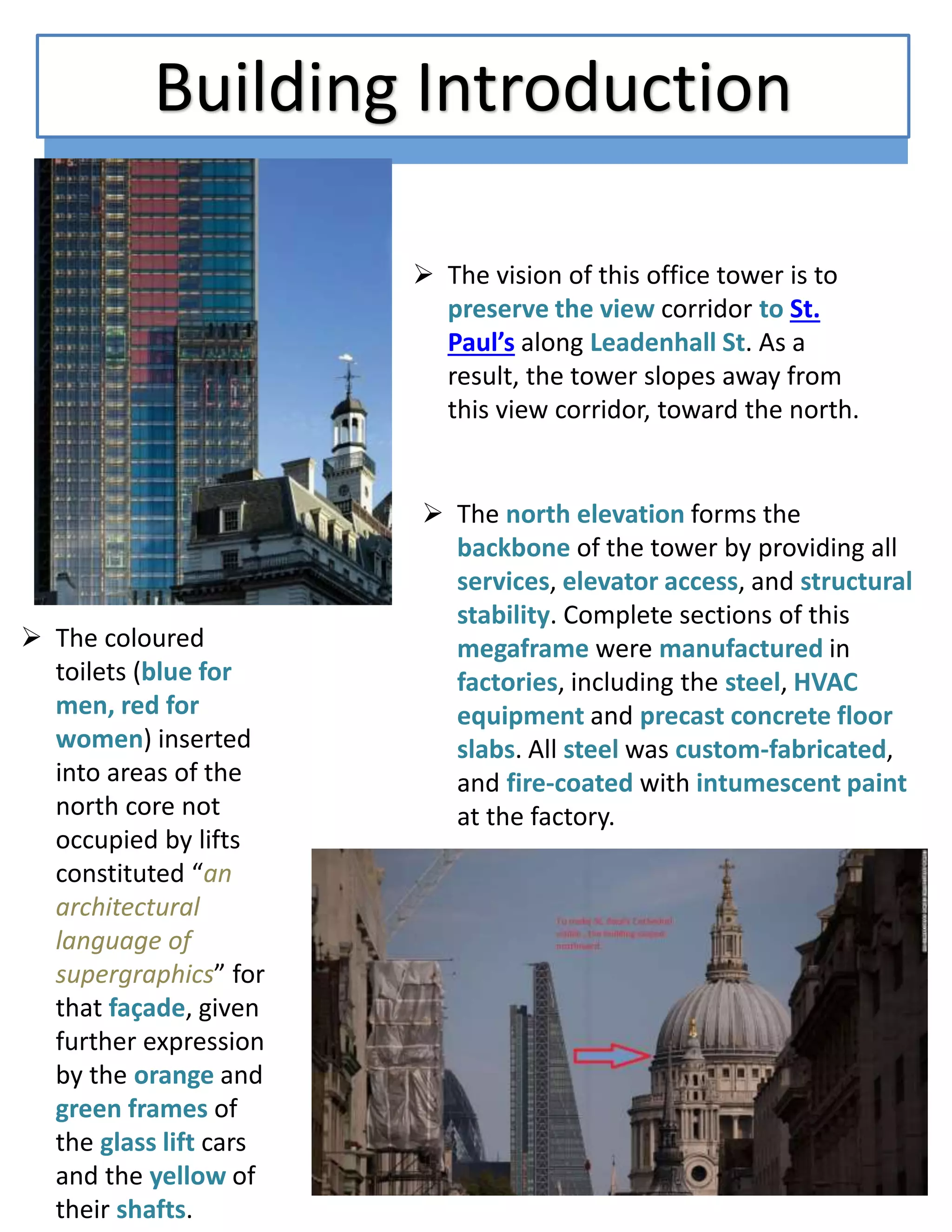 Case study on Leadenhall Building KUET BECM 2k15 | PPTX