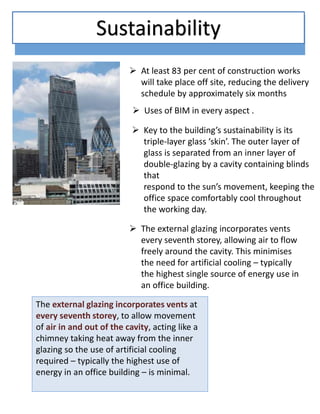 Case study on Leadenhall Building KUET BECM 2k15 | PPTX