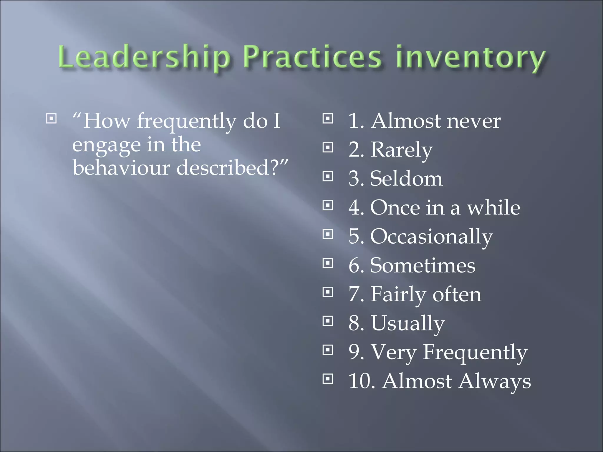 The Leadership Challenge | PPT