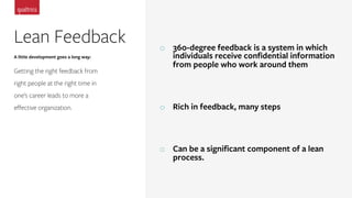 The Lean 360 - Managing Feedback with Limited Resources | PPT