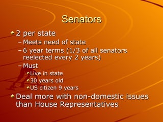The Legislative Branch | PPT