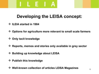 The LEISA Network | PPS