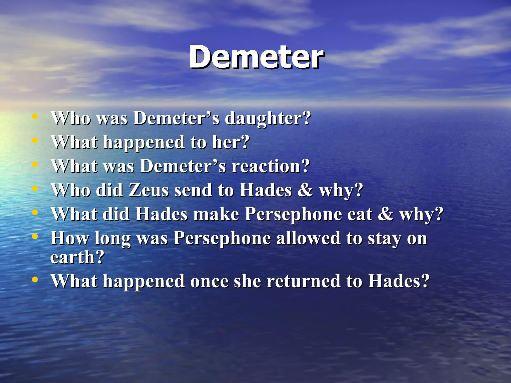 The Lesser Gods | PPT