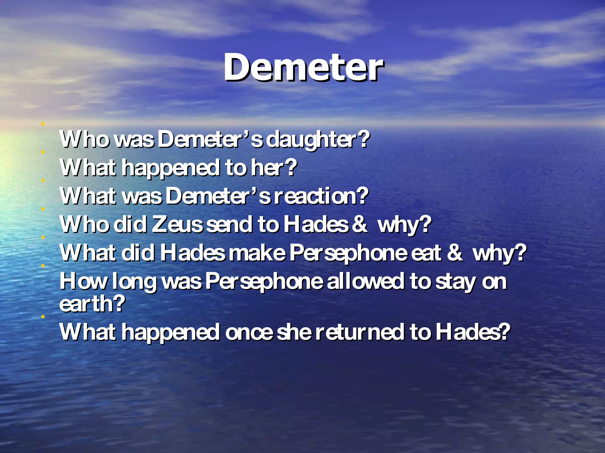 The Lesser Gods | PPT