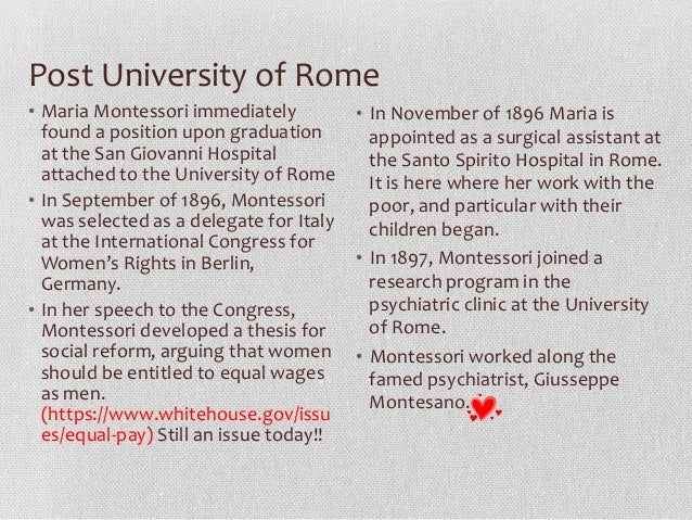 The life of maria montessori - bdaho