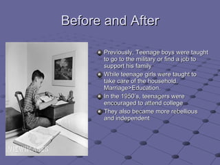 Teenagers of the 1950s | PPT
