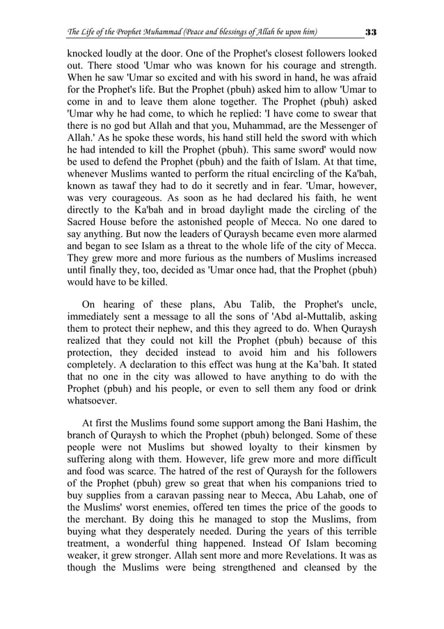 The life-of-the-prophet-muhammad | PDF