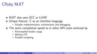 The light-weight-jit-compiler-project-for-c ruby | PPT