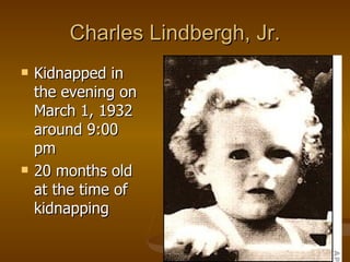 The Lindbergh Baby Kidnapping | PPT | Free Download