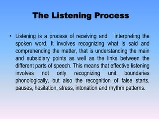 The-Listening-Process.ppt