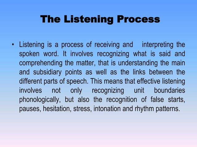 The-Listening-Process.ppt