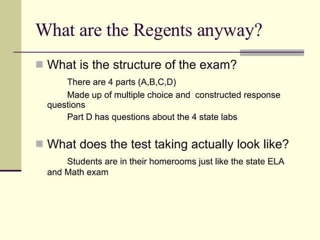 The Living Environment Regents | PPT