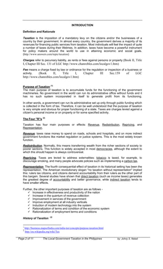 The Local Government Taxation In The Philippines.Doc