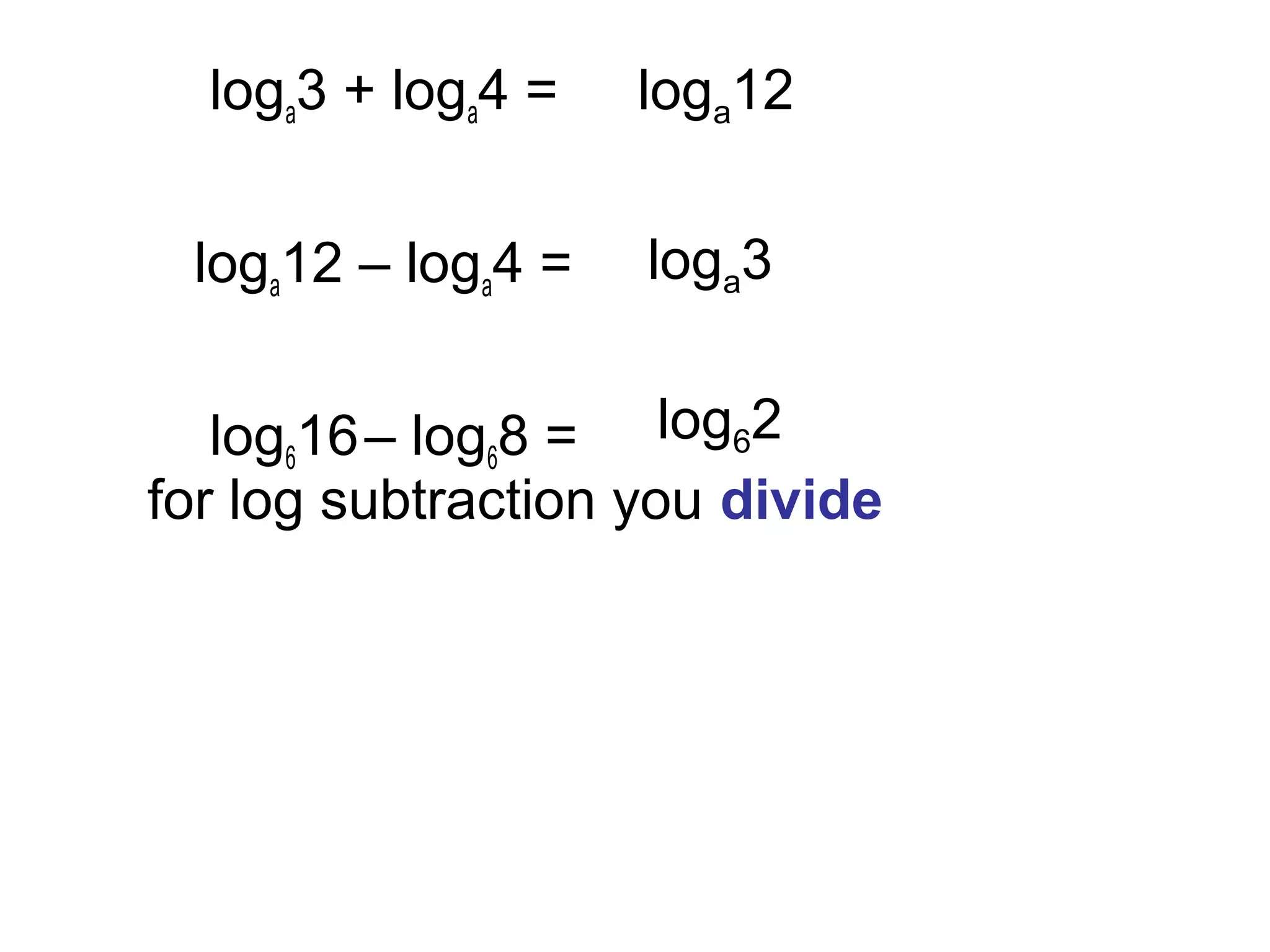 The log rules | PPT