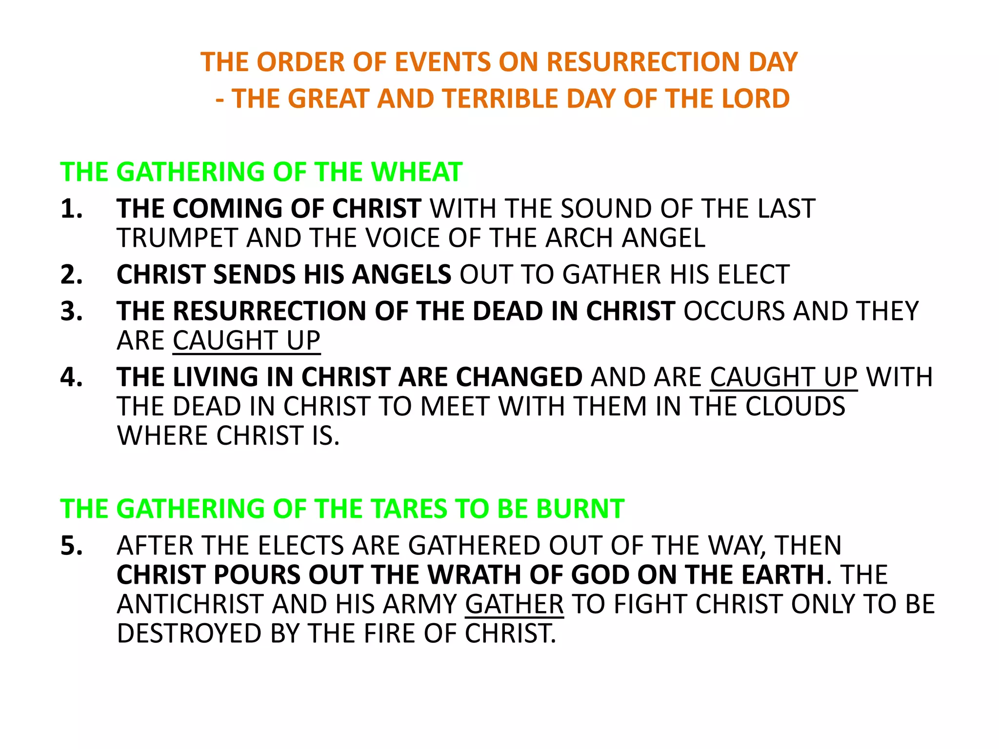 The logical endtimes timeline found in the scriptures1 | PPTX