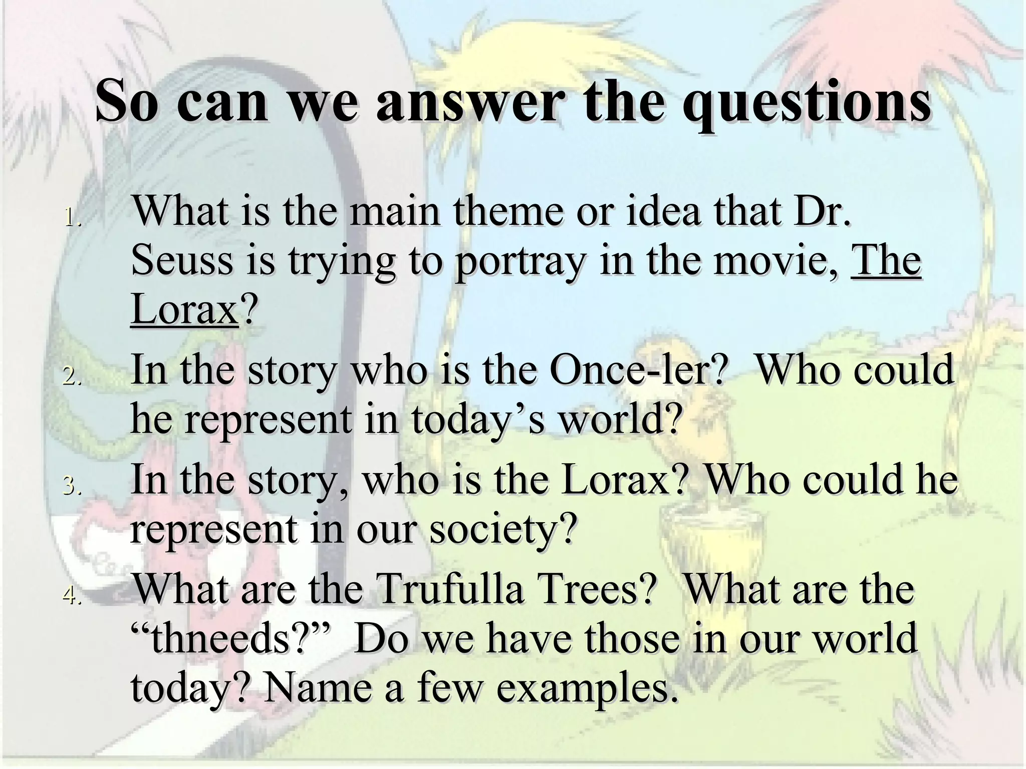 The Lorax | PPT