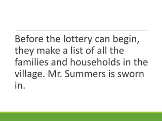 The-Lottery-Final POWERPOINT PRESENTATION | PPTX