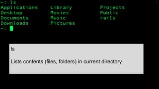 Command Line Tutorial: The "ls" Command In-Depth. | PPT