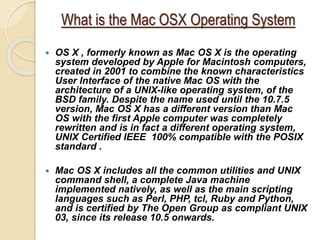 The mac-osx-operating-system-presentazione | PPT