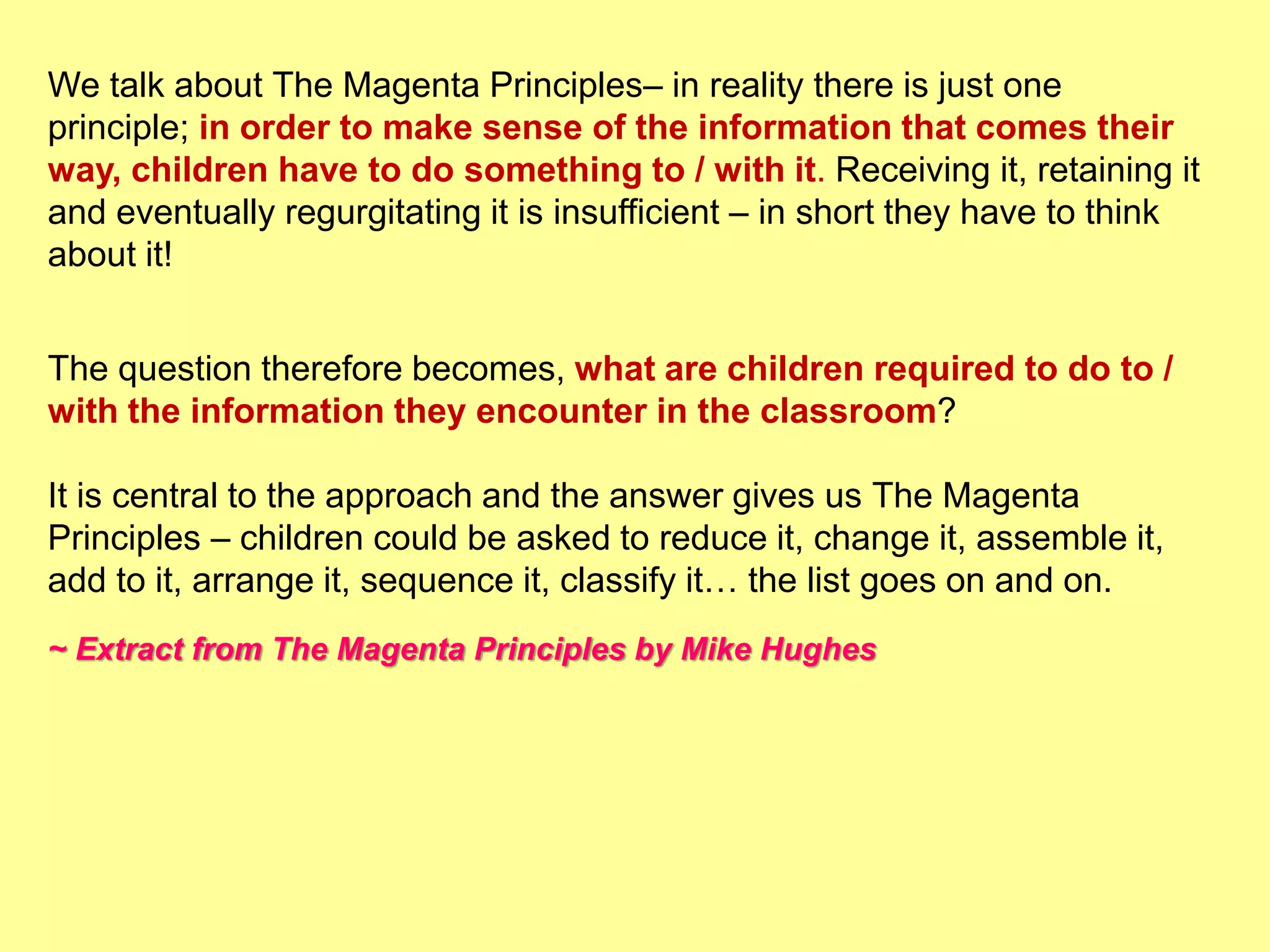 The magenta-principles v2 | PPTX