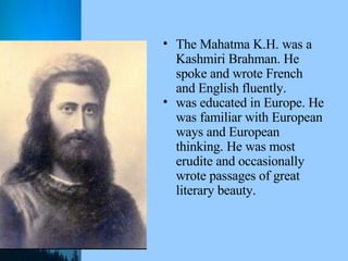 Mahatma Letters 3 | PPT