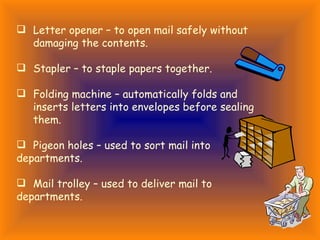 Standard Grade Administration - The Mail Room | PPT