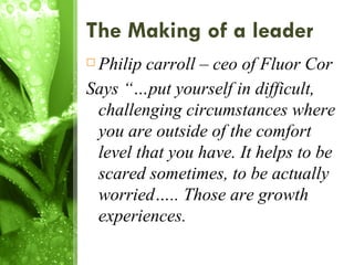 Making of a Leader. | PPT